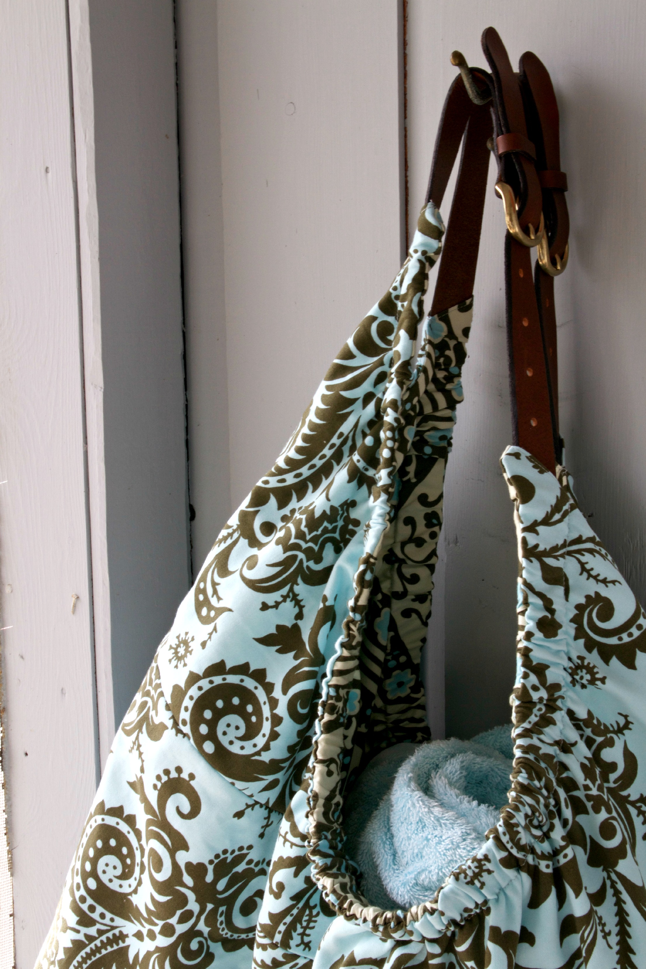 Boho Gypsy Sling Bag with Leather Belt Straps » Just a Smidgen