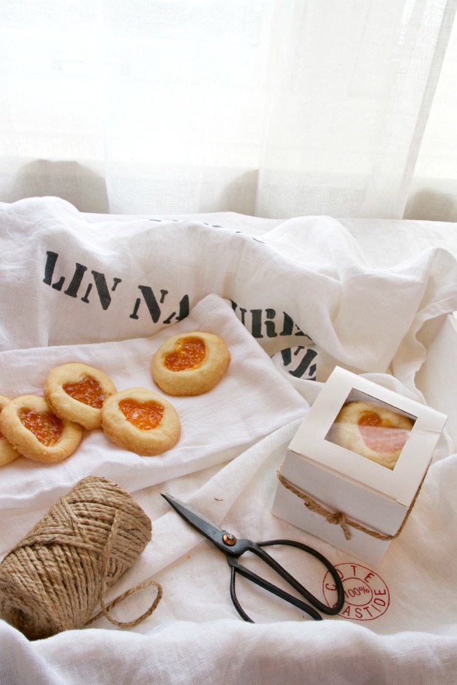 Heart Thimble Cookies » Just a Smidgen
