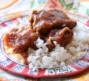 Sweet and Sticky Applesauce Ribs » Just a Smidgen